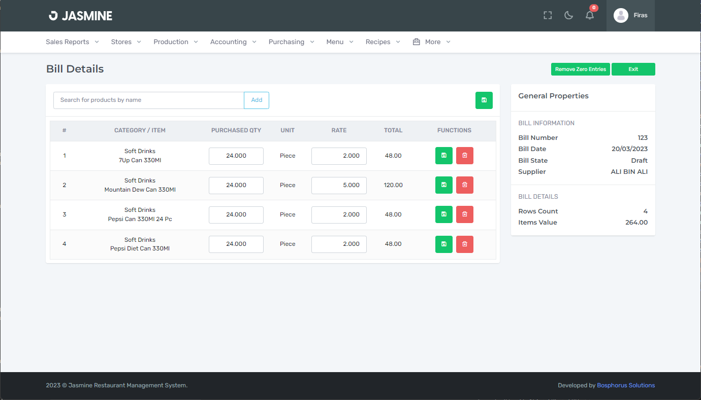 Jasmine RMS - Accounting Management
