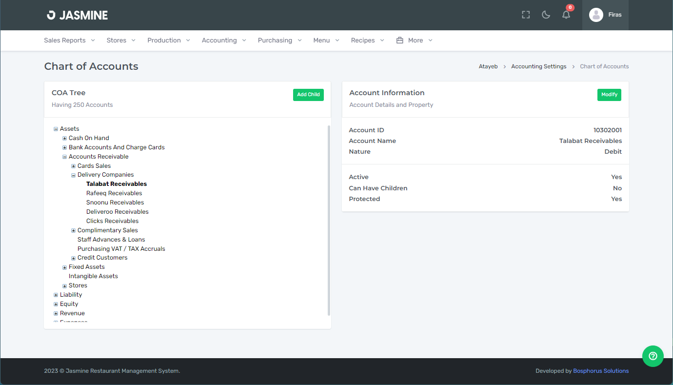 Jasmine RMS - Accounting Management